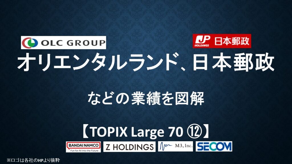 オリエンタルランド、日本郵政などの業績を図解【TOPIX Large 70⑫】 | かたつむり君の決算分析&個別株投資ブログ